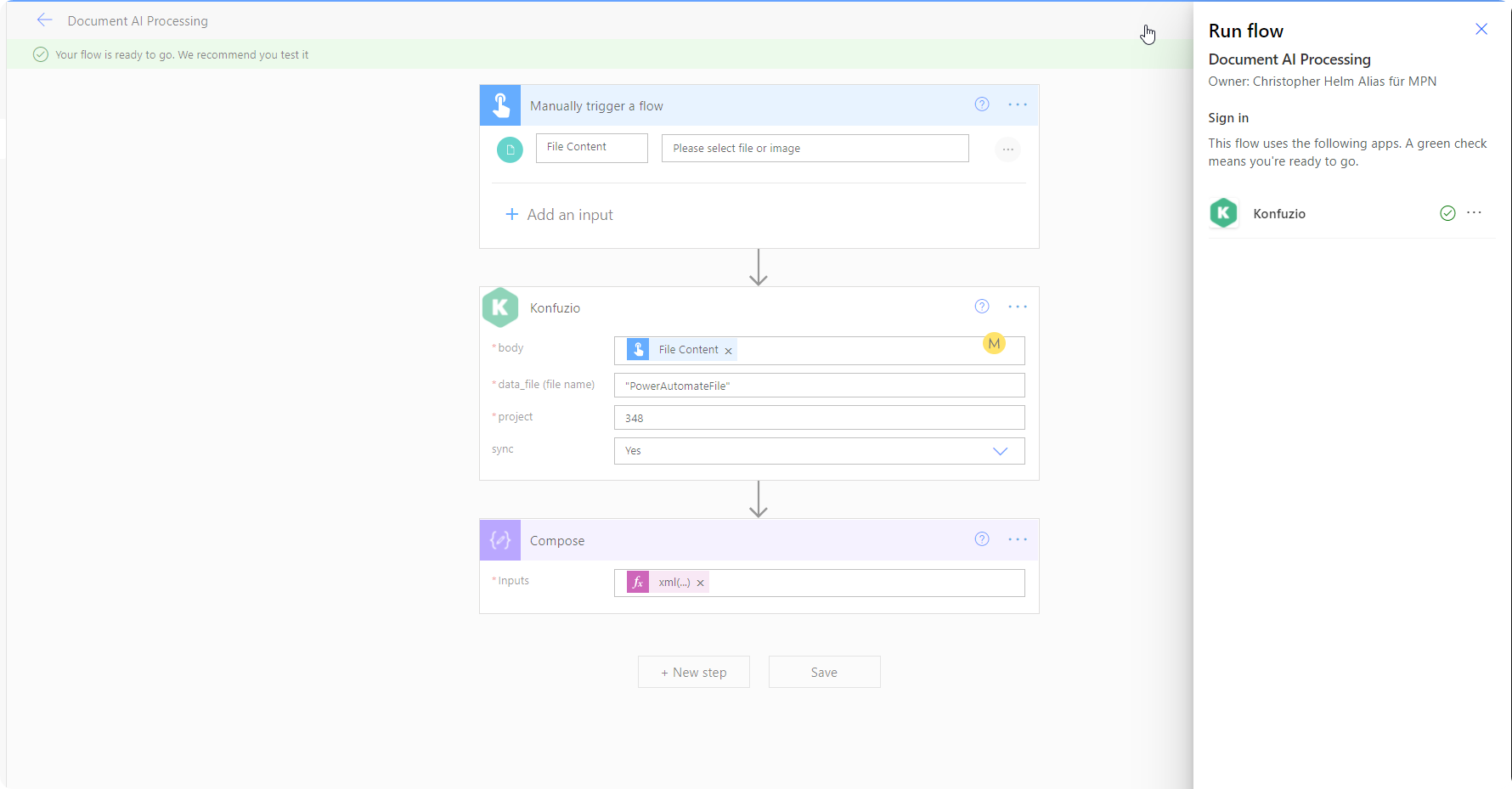 Microsoft Power Automate Konfuzio Guide